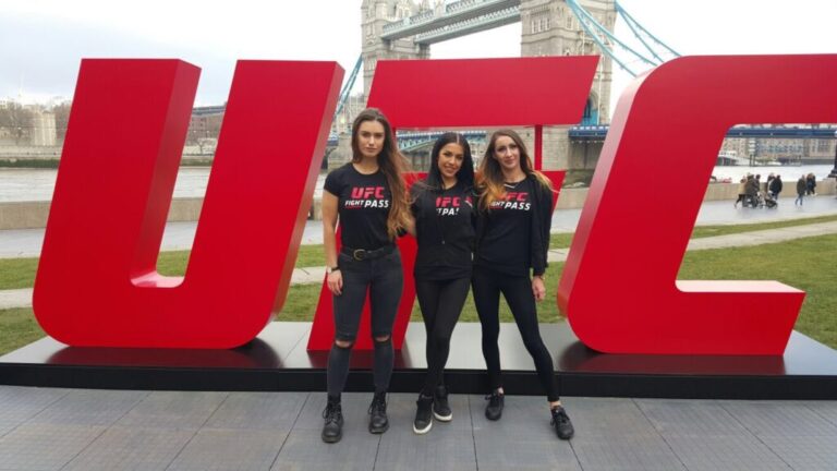 Promotional Models at Tower Bridge with UFC London on 25th Feb 16